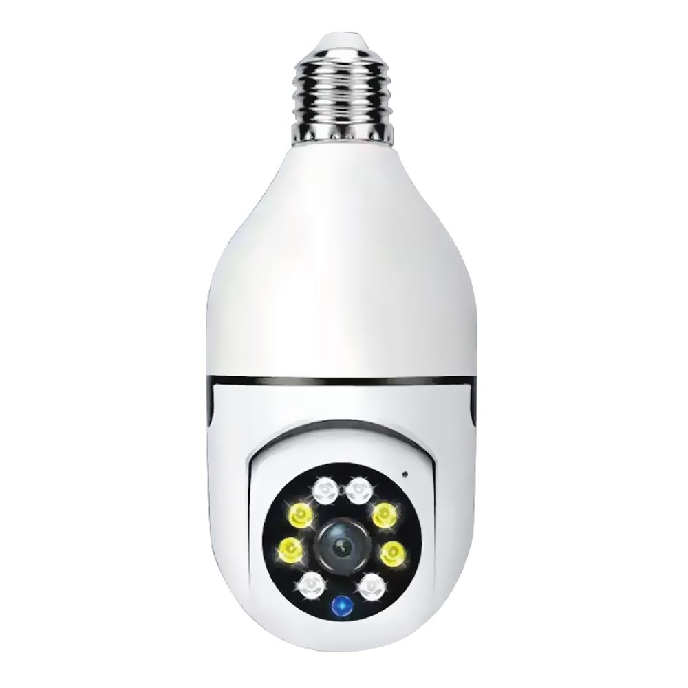 LAMPADA COM CAMERA PANORAMA YH-8811Y-Y IP SMART/2MP/WIFI/BIVOLT BRANCO ...