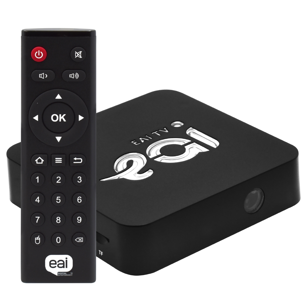 RECEPTOR DIGITAL EAI TV LITE! UHD 4K 2GB/16GB/IPTV/WIFI/BT/HDMI/TF/USB/LAN/ANDROID 9.0 PRETO no ...